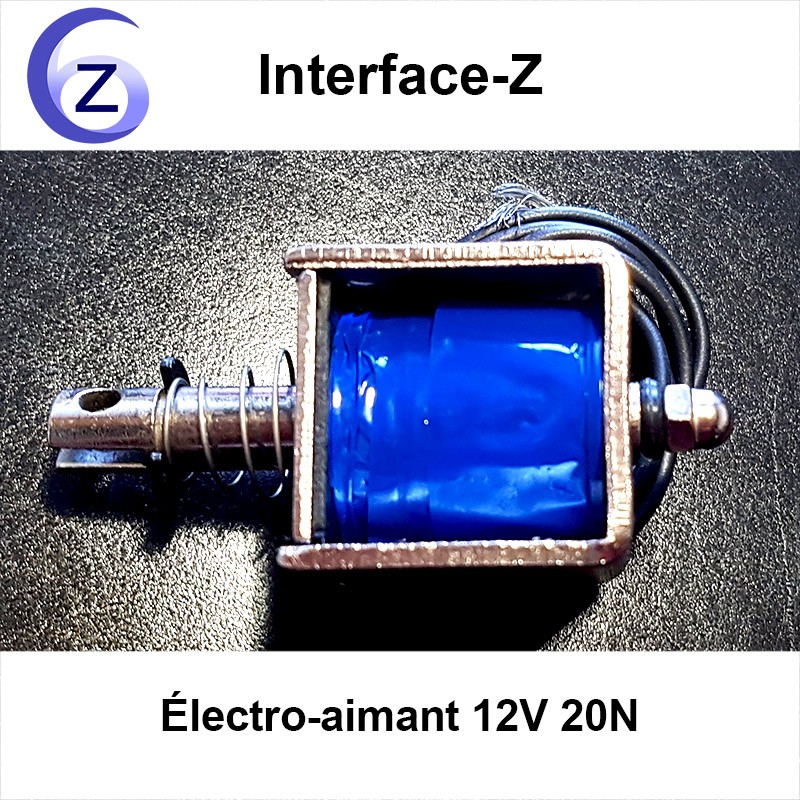 Solenoide électro-aimant 12V DC 20N puissant réactif rapide ...