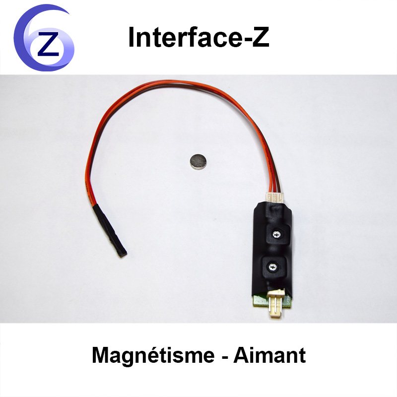 Capteur magnétique Interface-Z - Détection du magnétisme d'un aimant.